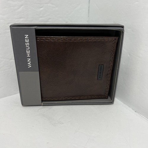 VAN HEUSEN Men’s Brown Wallet NEW with tag and giftbox. | eBay