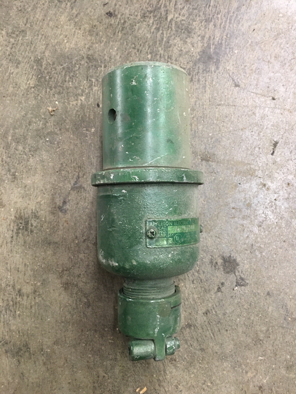 APPLETON ADP6034-B POWERLITE 60A 3W 4P 250VDC, 600VAC INDUSTRIAL PLUG ...