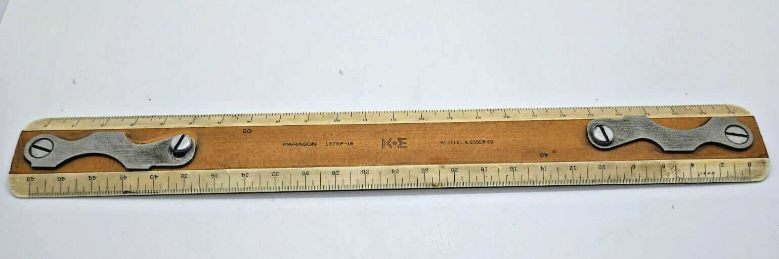 Vintage Keuffel & Esser 1375P-16 Paragon Drafting Machine Scale Ruler ...