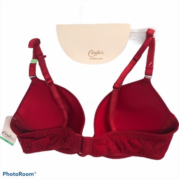 Candie's Demi Push-Up Bra ZZ83B032R Cherries Sz.34A | eBay