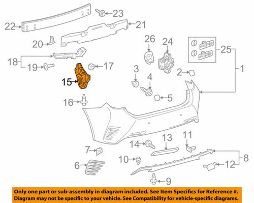 52156-24010 Toyota Support, rear bumper side, lh 5215624010, New ...