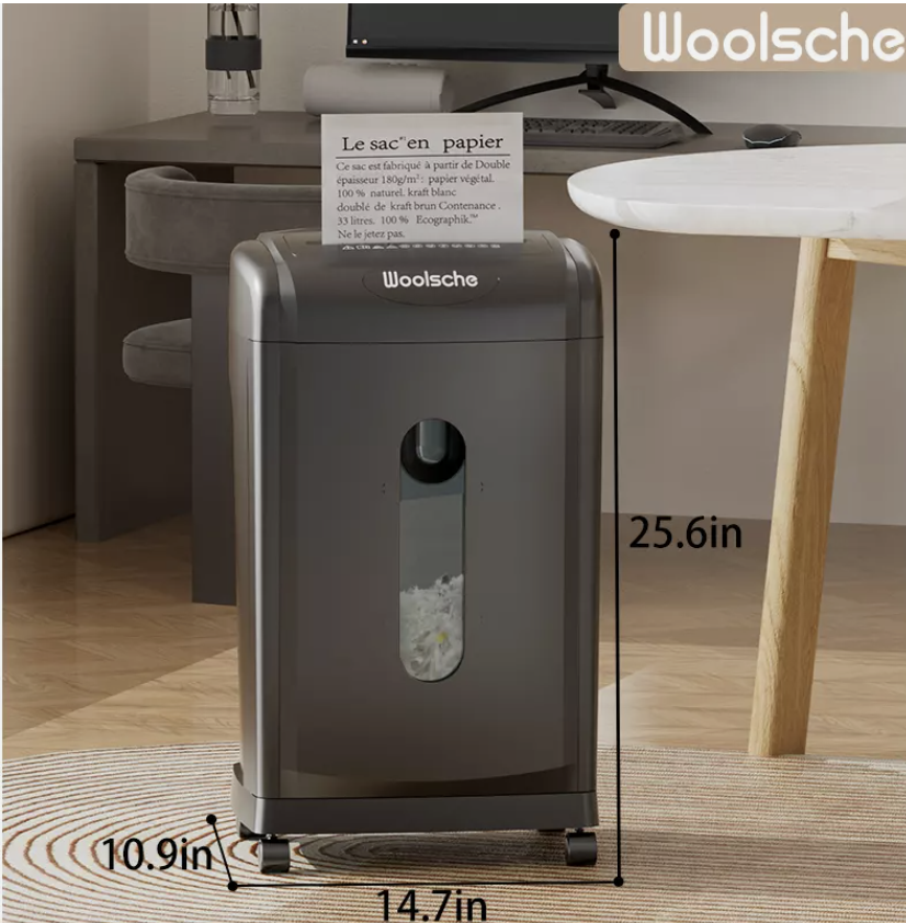 Paper Shredder Home Office Use Paper Destoryer Cross Cut High Working ...