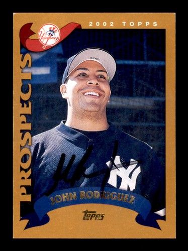 2002 Topps - John Rodriguez - On Card Autograph | eBay
