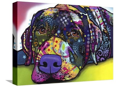 ART.COM Canvas Wall Art Prints Savvy Labrador by Dean Russo, Animals ...