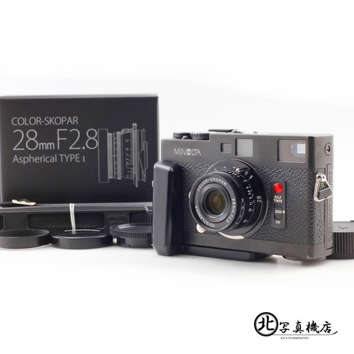 New Lens [MINT w/Grip] MINOLTA CLE Rangefinder Color Skopar 28mm f2.8 ...