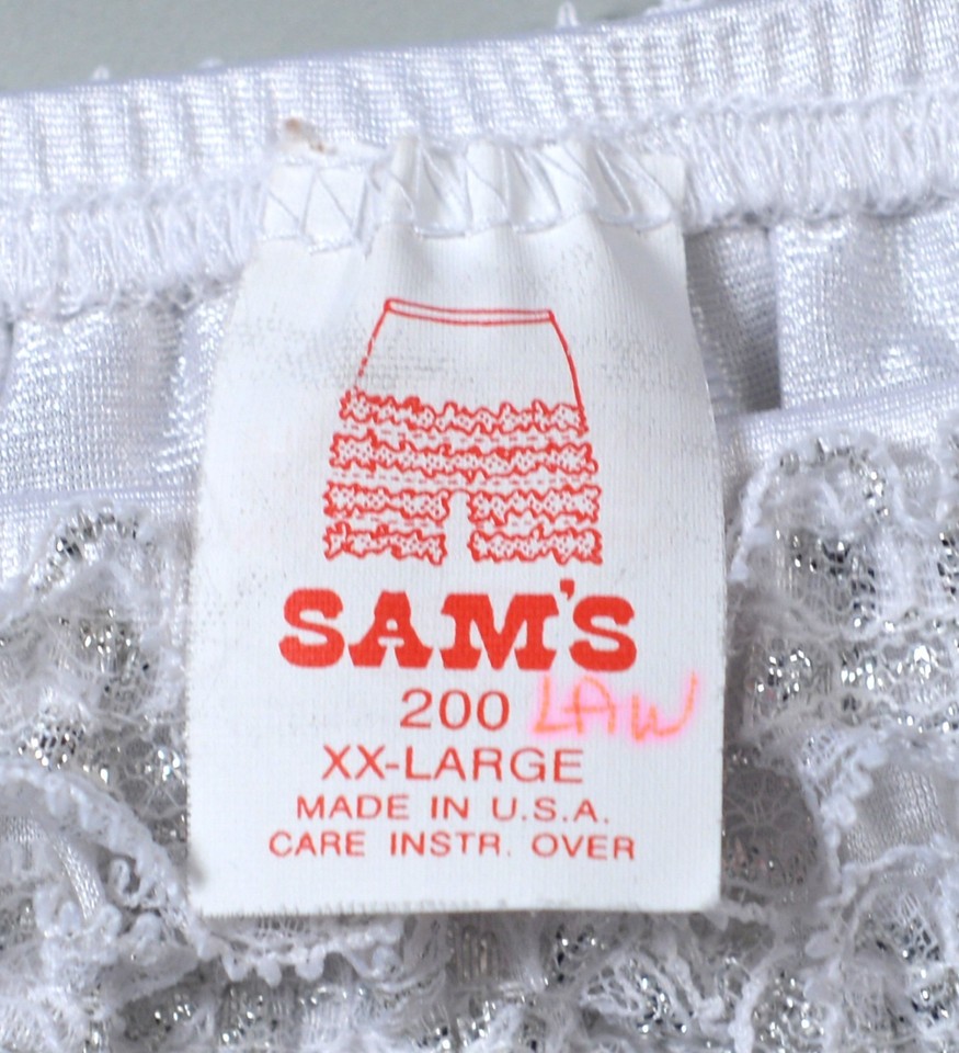 Ruffled Frilly Rhumba Square Dance Pettipants - White/Silver | eBay