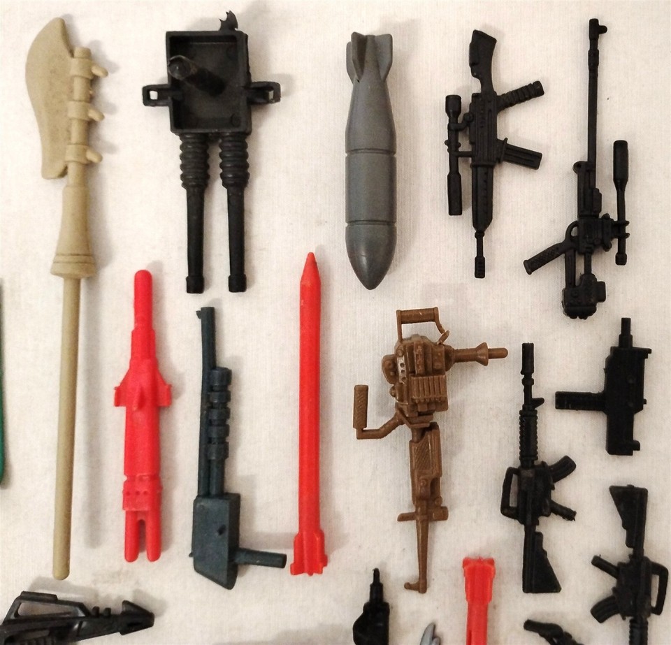 Vintage Hasbro G.I. Joe Action Figure & Vehicle Accessories Lot of (57 ...