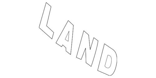 Genuine Land Rover 2005-2006 LR3 HSE Hood Nameplate LAND Emblem ...