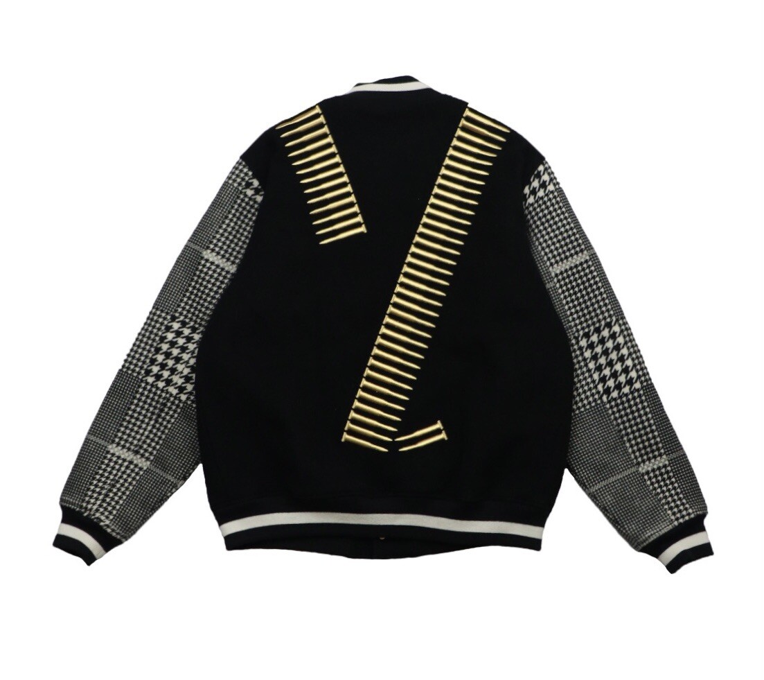 SWAGGER Bullet Embroidery Varsity Jacket Size XL - Gem