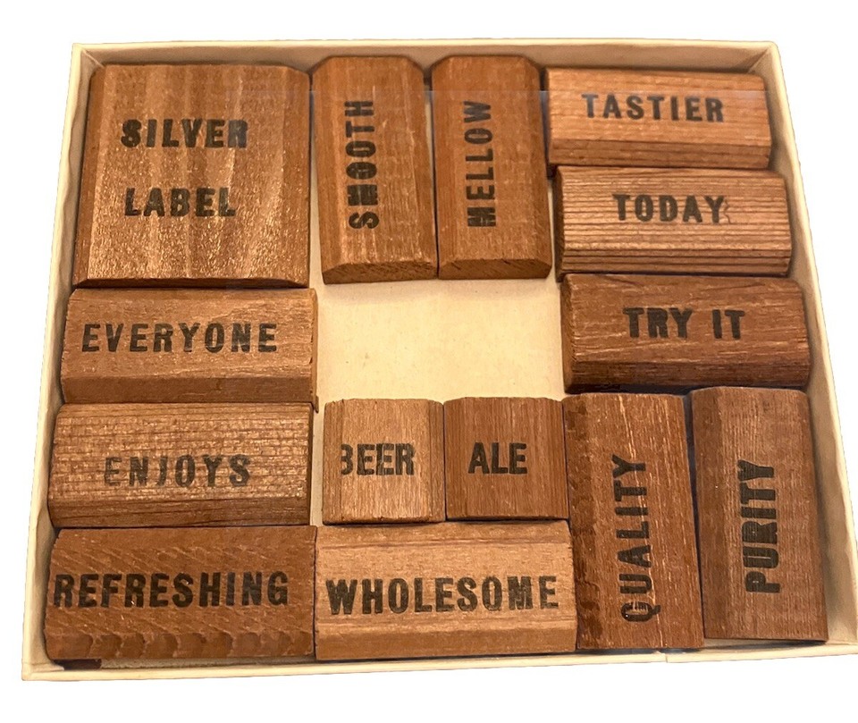 RARE Silver Label Beer Puzzle in Box Lancaster Brewery, Ohio - Great ...