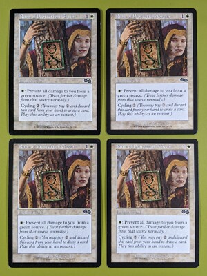 Rune of Protection: Green x4 Urza's Saga 4x Magic the Gathering MTG | eBay