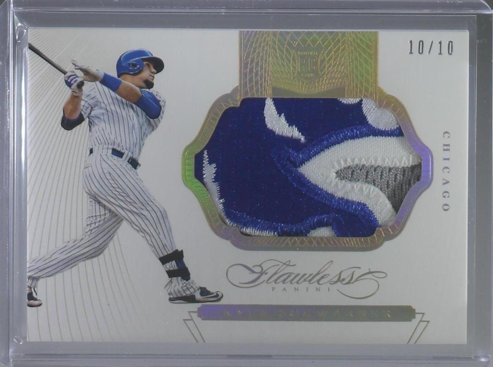 2016 Panini Flawless - Rookie Patches Kyle Schwarber #1 Gold /10 (MEM ...