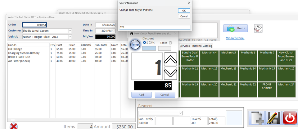 POS Sales System Auto Repair Shop Software with Accounting Graphs only ...