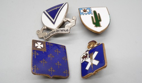 WWII 32nd, 33rd, 34th & 35th Infantry Regiment DI Unit Pins Lot Of 4 by ...