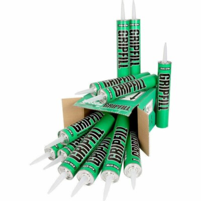 gripfill Adhesive Sealant General Multi Purpose Gap Fill Filler Evo ...