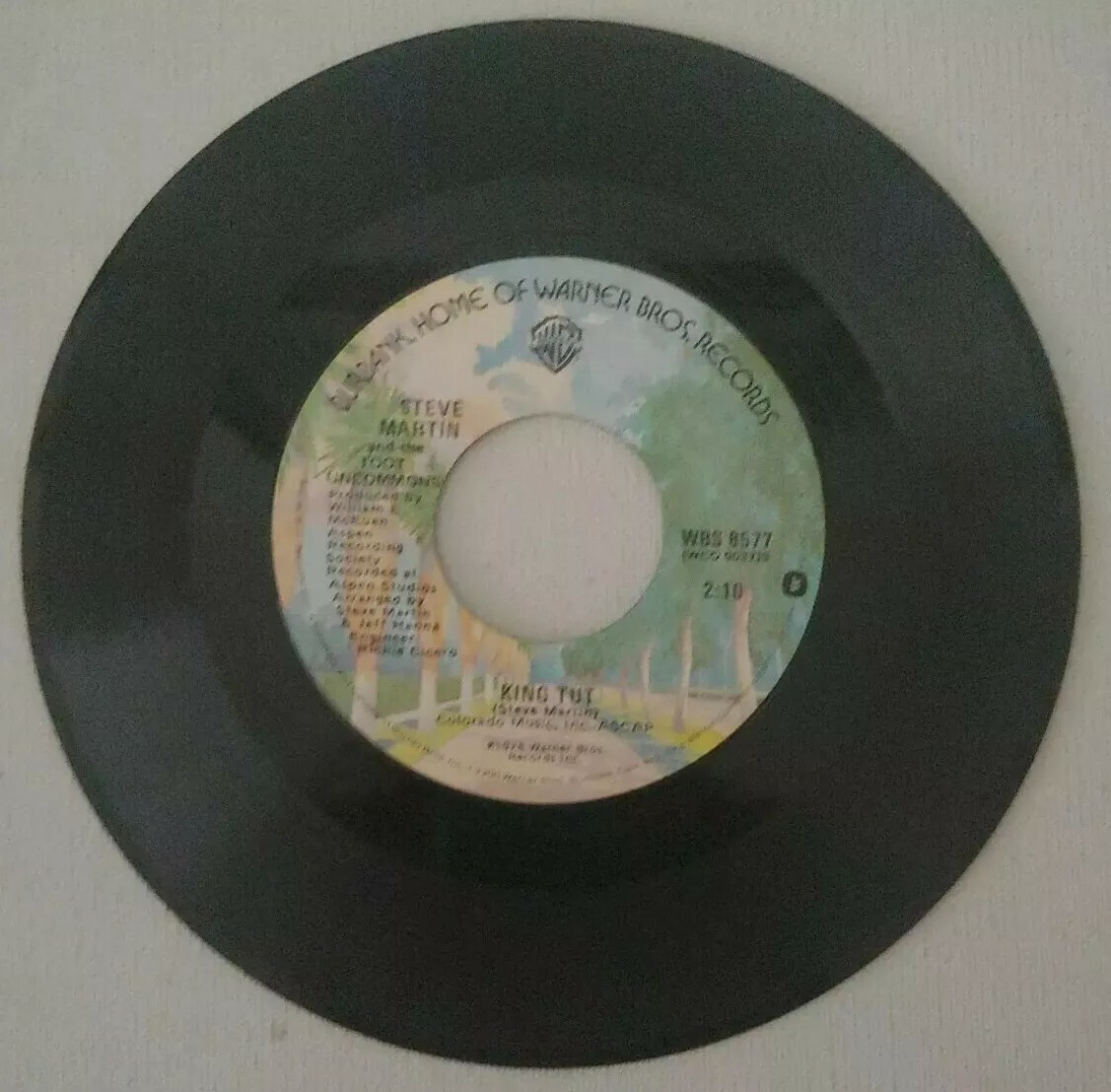 STEVE MARTIN AND THE TOOT UNCOMMONS KING TUT PICTURE SLEEVE & 45 RPM ...