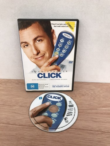 2006 Click DVD Video Movie Adam Sandler, Kate Beckinsale & Christopher ...