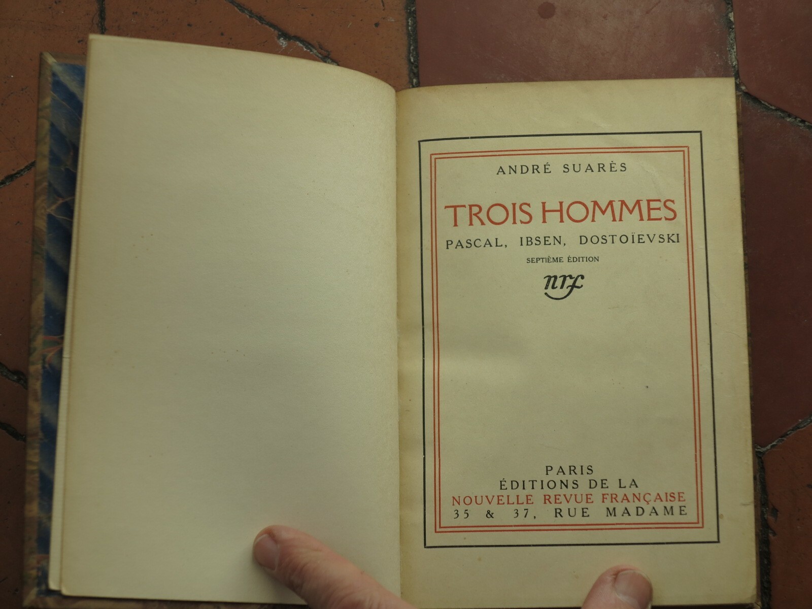 André Suarès, TROIS HOMMES : PASCAL, IBSEN, DOSTOIEVSKI. 1920 | eBay ...