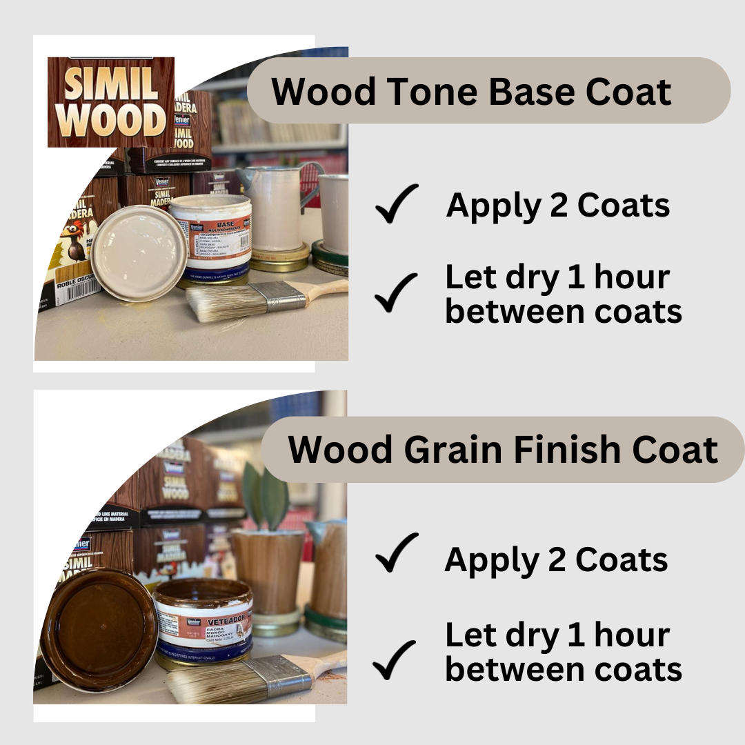 Venier Wood Look Paint Mahogany - Wood Effect Paint and Primer - 25.36 ...