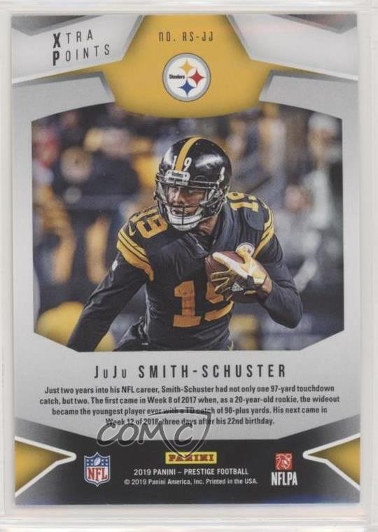 2019 Panini Prestige Rising Stars Xtra Points Blue JuJu Smith-Schuster ...