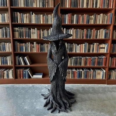 Cracker Barrel Tree Witch Statue 2025 20 cm Halloween Decor - New in ...