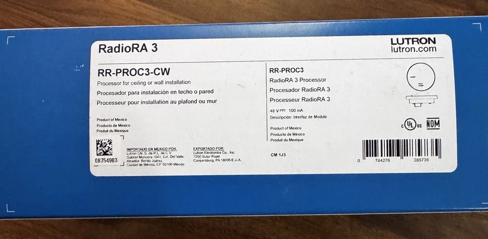 Lutron RR-PROC3-CW - Radio RA3 Processor Kit with Mounts | eBay