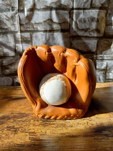 Vintage RELPO Mitt Glove Baseball Ceramic Brown 5" PLANTER VASE | eBay
