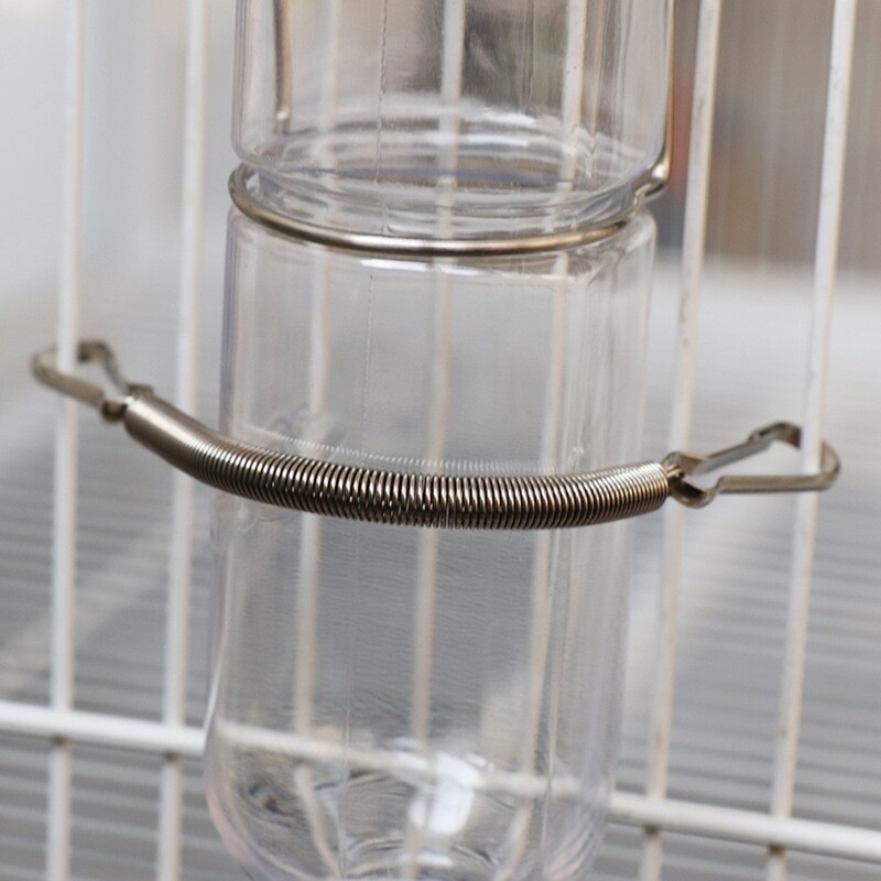 Stainless Steel Spring Metal Springs with 2 Clips for Small Wire Cages ...