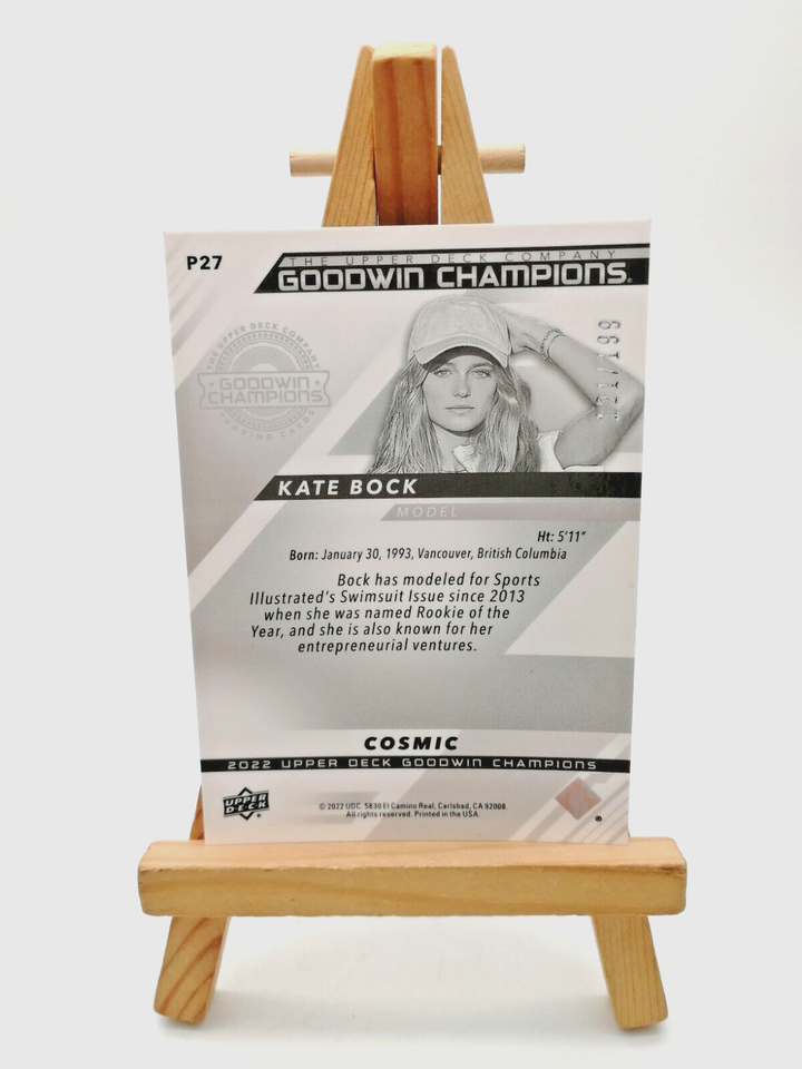 2022 UD Goodwin Champions Platinum Cosmic Kate Bock #P27 /199 C | eBay