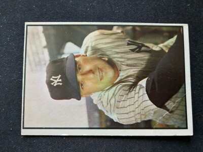 1953 Bowman Color Baseball Card # 27 Vic Raschi - New York Yankees (VG ...