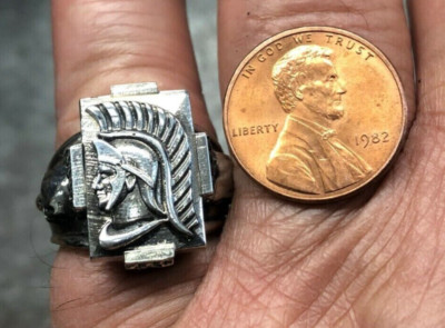 Roman Soldier Trojan Warrior Men's Ring Sterling Silver 925 Size 12 | eBay