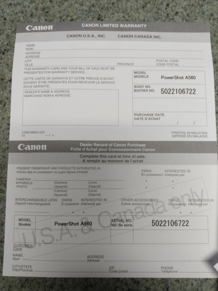canon powershot a560 7.1mp digital camera | eBay