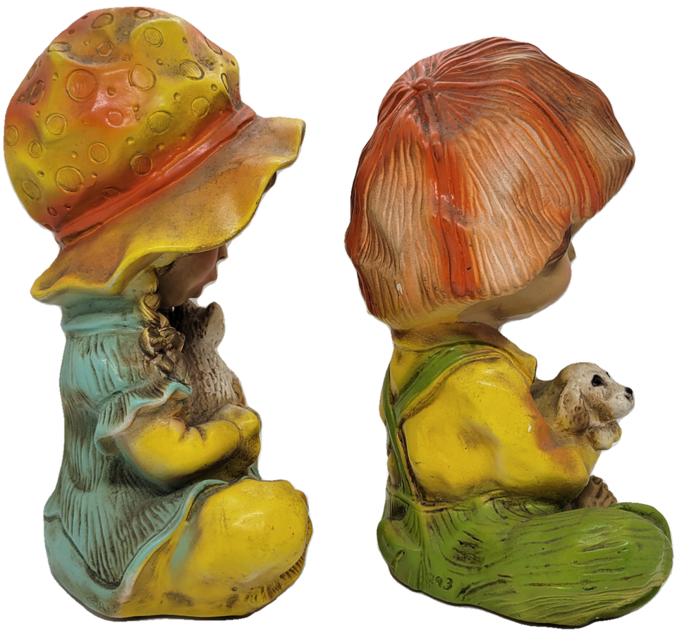 Vintage Universal Statuary Corp 1974 Boy and Girl 10" Statue Set #293 ...