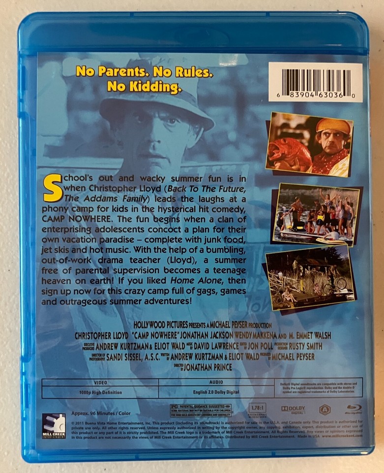 CAMP NOWHERE [BLU-RAY - 1994 / 2011 - MILL CREEK] *LIKE NEW* | eBay