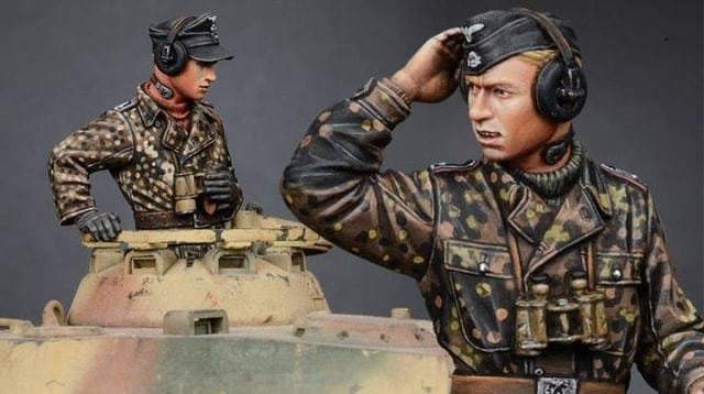 Alpine Miniatures 1/35th SS Panzer Commander Set Resin Kit 35189 2 ...
