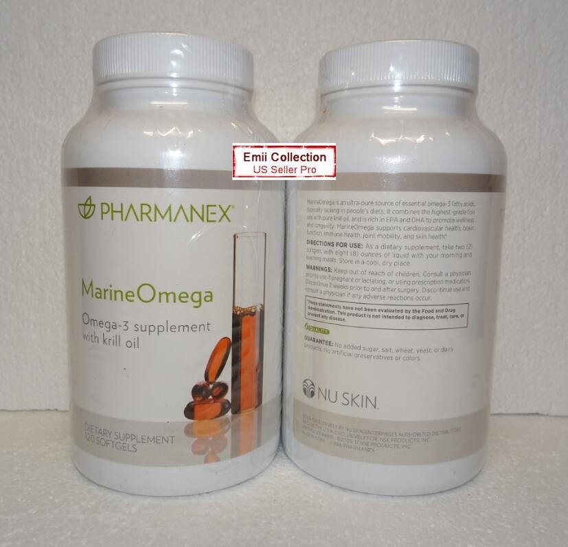 Nu Skin Nuskin Pharmanex Marine Omega MarineOmega 120 Softgels | eBay