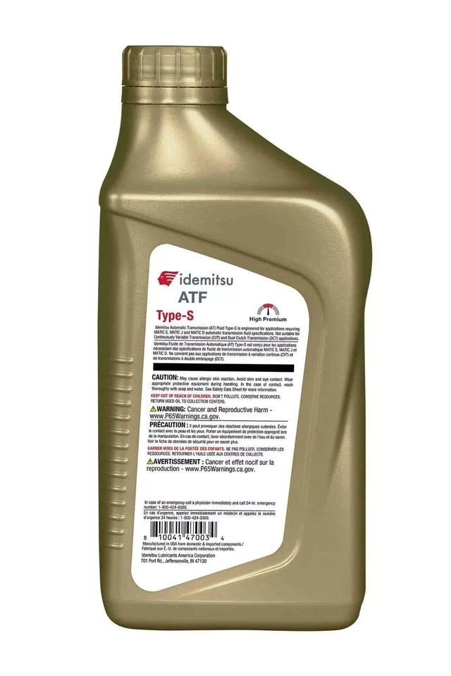 2 Quarts Automatic Transmission Oil ATF TYPE-S = TYPE-J For Infiniti ...