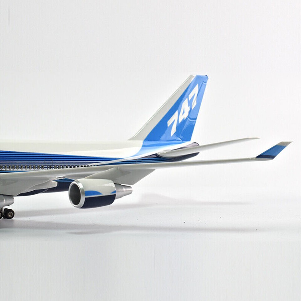 B747 Airplane Model American United Airlines w/ LED Light Wheel Home ...
