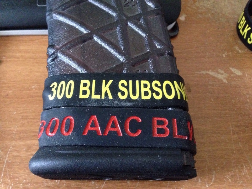 300 AAC Blackout SUBSONIC Magazine ID Band. 300 BLK SUBSONIC Mag ID 4 ...