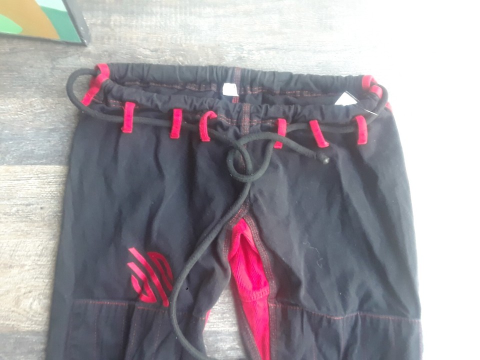 Fight Pants Jiu jitsui Black Red DO A2 Thick draw sting belt 34 x 27 ...
