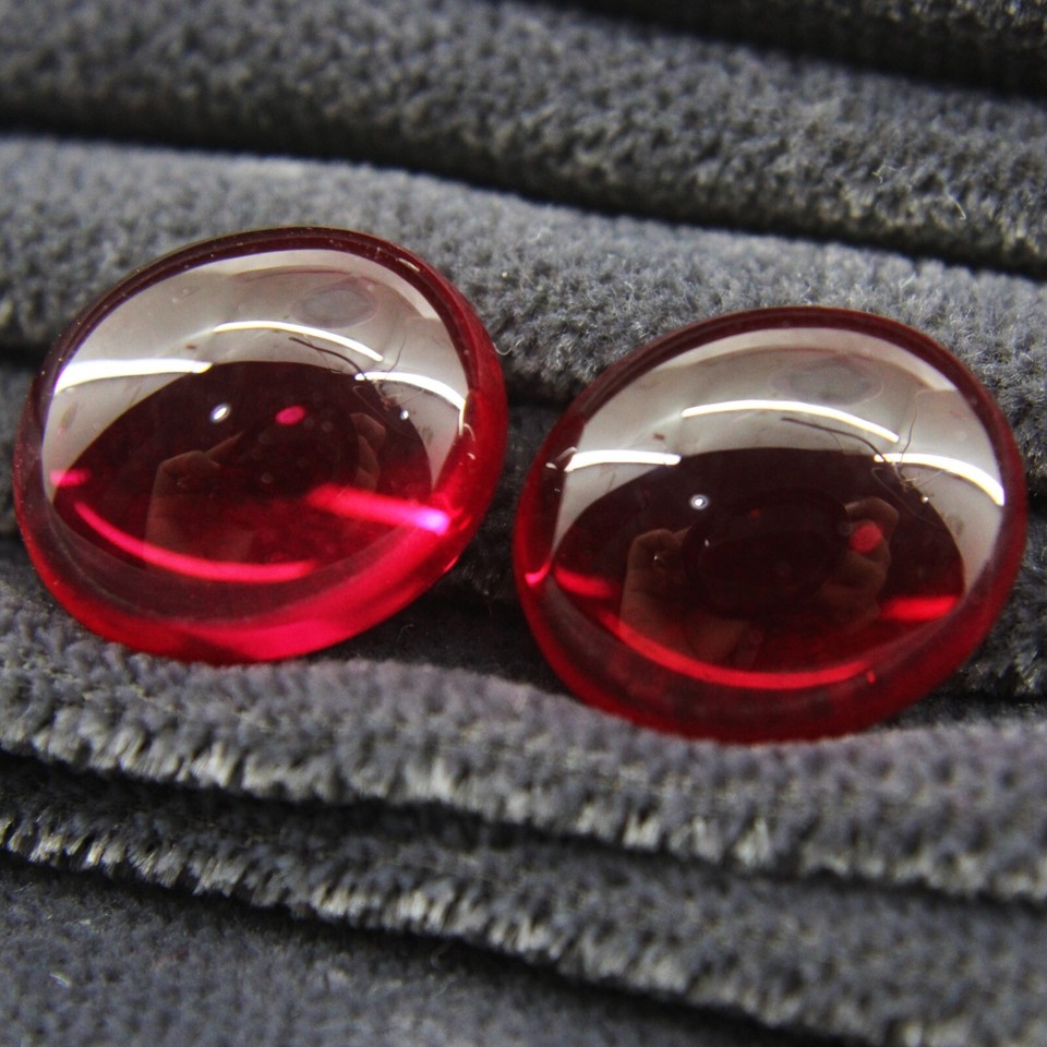 17.5 Ct Certified Natural Red Ruby Cabochon Shape Loose Gemstones | eBay