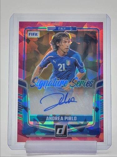 2024-25 Panini Donruss Fifa - Signature Series Andrea Pirlo #SS-AP Pink ...