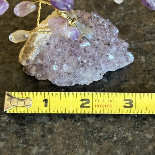 Amethyst Chakra Tree of Life Crystal Geode Base | eBay