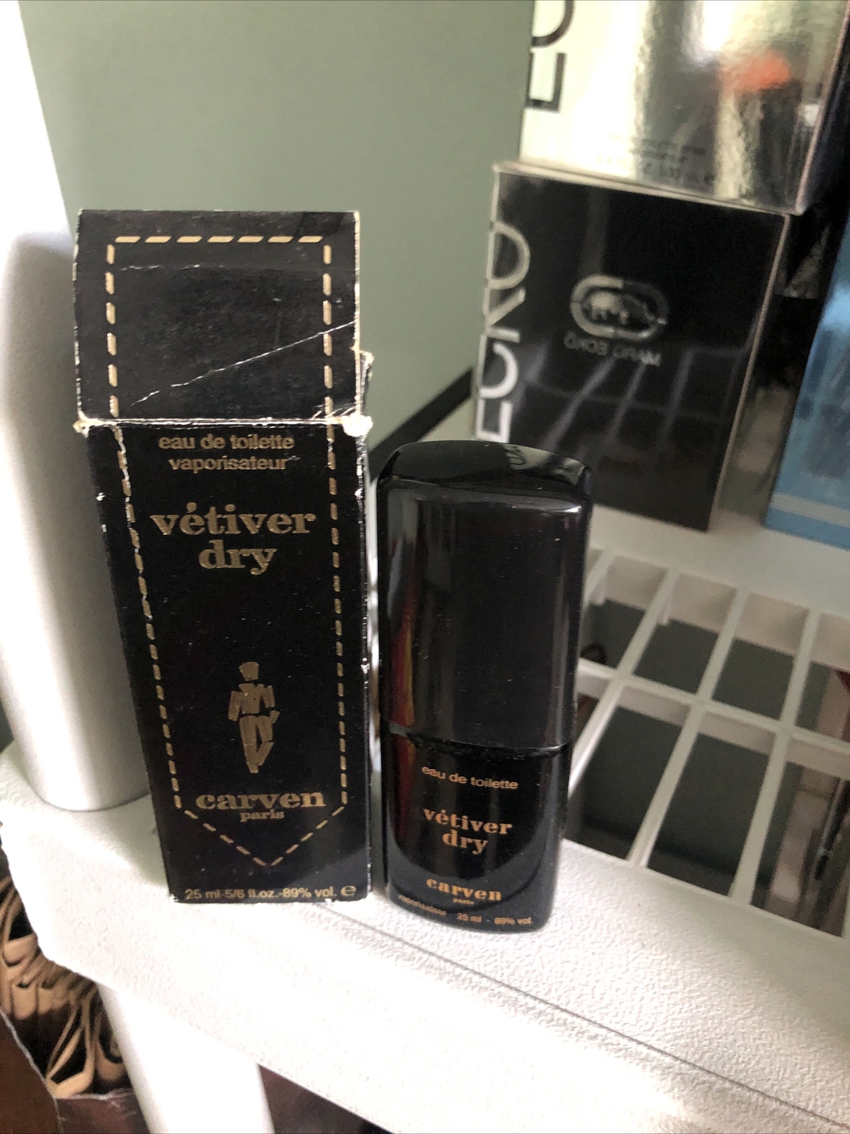 Vetiver Dry by Carven For Men 5/6 oz / 25 ml Eau de Toilette Spray New ...
