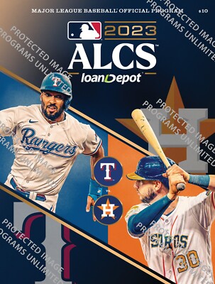 2023 ALCS PROGRAM AMERICAN LEAGUE CHAMPIONSHIP SERIES TEXAS RANGERS VS ...
