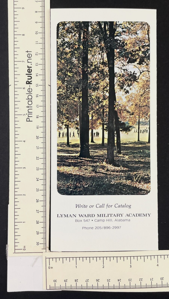 1970s LYMA Lyman Ward Military Academy Camp Hill AL VTG Brochure ...