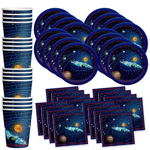 Solar System Outer Space Birthday Party Supplies Set Plates Napkins ...