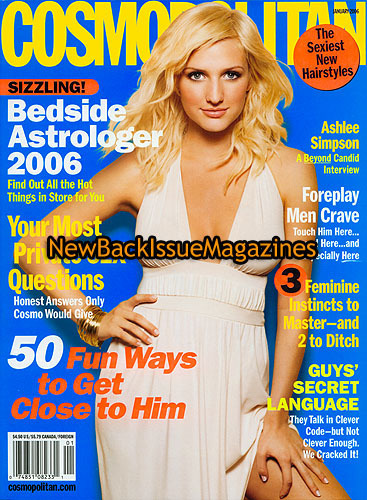 Cosmopolitan 1/06,Ashlee Simpson,January 2006,NEW | eBay