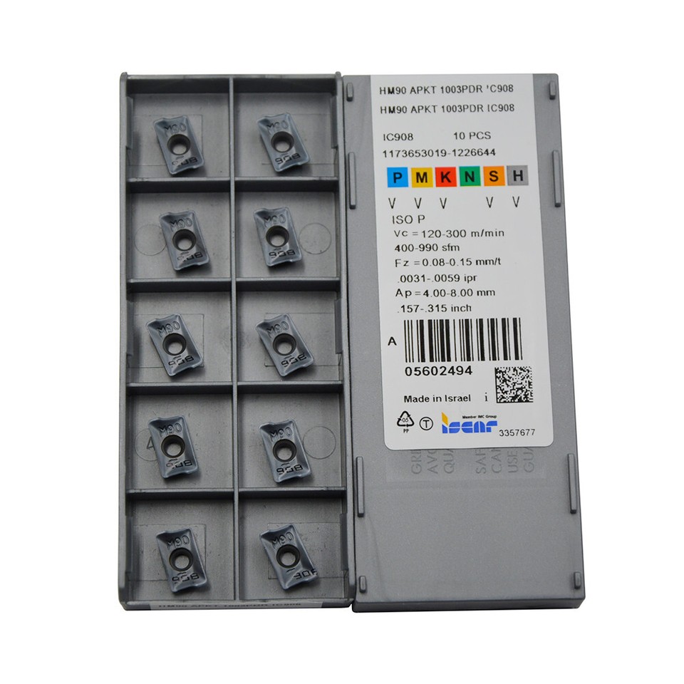 10pcs HM90 APKT1003PDR IC908 CNC Carbide Inserts | eBay