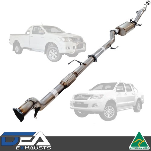 3 Inch Stainless Full Exhaust with Muffler for N70 Toyota Hilux 3L D4D ...